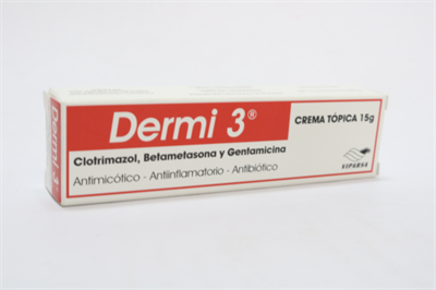 Farmacias Batres: DERMI 3 CREMA * 15 GRAMOS: MEDICAMENTOS DE MARCA