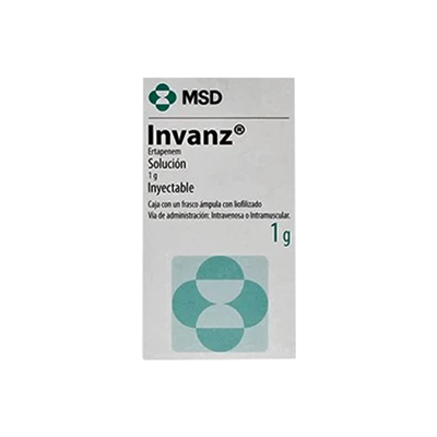 Farmacias Batres: INVANZ I.V./I.M. * 1 AMPOLLA: MEDICAMENTOS DE MARCA