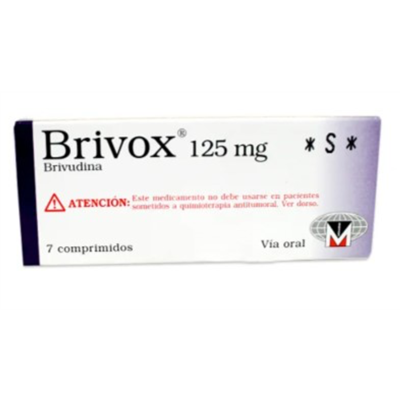 Farmacias Batres: BRIVOX 125 MG * 7 COMPRIMIDOS: MEDICAMENTOS DE MARCA