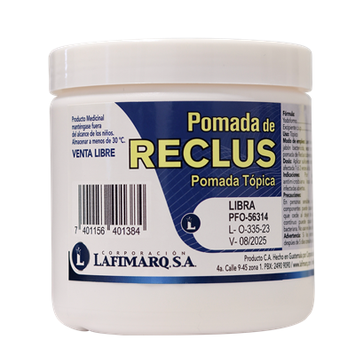 Farmacias Batres: *POMADA RECLUS * LIBRA: PRODUCTOS QUIMICOS