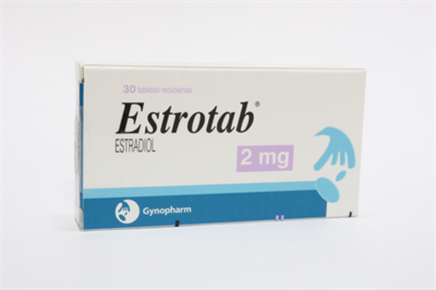 Farmacias Batres: ESTROTAB 2 MG * 30 TABLETAS -0025: MEDICAMENTOS DE MARCA