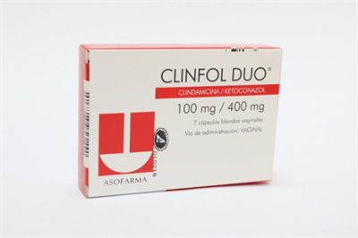 Farmacias Batres: CLINFOL DUO * 7 OVULOS: MEDICAMENTOS DE MARCA