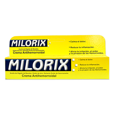 Farmacias Batres: MILORIX CREMA ANTIHEMORROIDAL * 20 GRS.: MEDICAMENTOS ...
