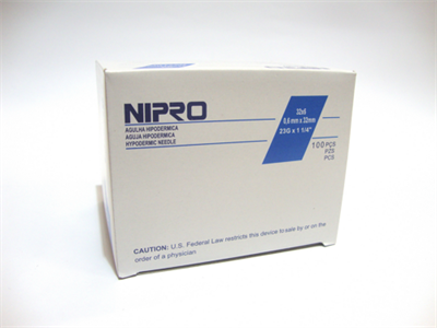 Farmacias Batres: AGUJA *100 * 23 GX 1 1/4 (NIPRO): MATERIAL MEDICO ...