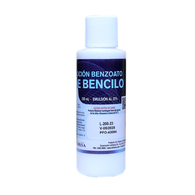 Farmacias Batres: *SOLUCION BENCILO BENZUATO * 120 ML (LAFIMARQ ...