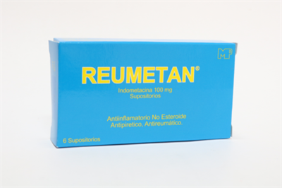 Farmacias Batres: REUMETAN 100 MG* 6 SUPOSITORIOS: MEDICAMENTOS DE MARCA
