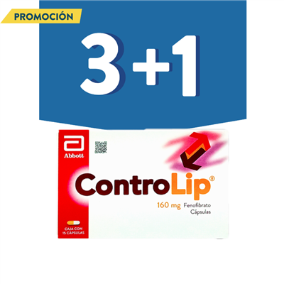 Farmacias Batres: CONTROLIP 160 MG * 15 CAPSULAS - Promoción 3+1 ...