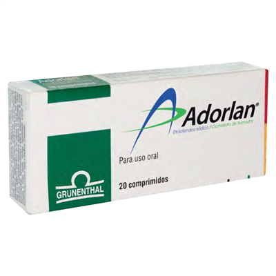 Farmacias Batres: ADORLAN * 20 COMPRIMIDOS: MEDICAMENTOS DE MARCA