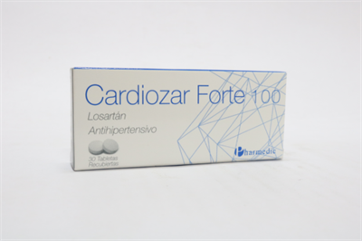 Farmacias Batres: CARDIOZAR FORTE 100 MG * 30 TABLETAS: MEDICAMENTOS DE ...