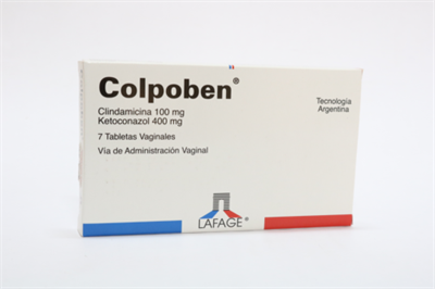 Farmacias Batres: COLPOBEN 100/400 MG * 7 TABLETAS VAGINALES ...