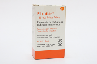 Farmacias Batres: FLIXOTIDE 125 MCG * 60 DOSIS: MEDICAMENTOS DE MARCA