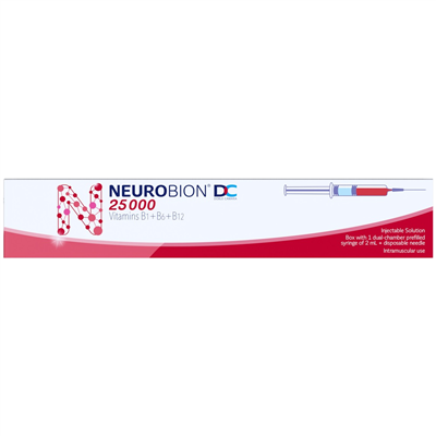Farmacias Batres: NEUROBION DC 25,000 * 1 AMPOLLA: MEDICAMENTOS DE MARCA