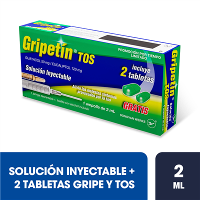 Farmacias Batres: GRIPETIN GRIPE Y TOS * 1 AMPOLLA + 2 TABLETAS GRATIS ...