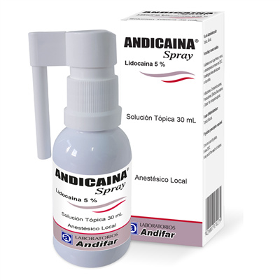 Farmacias Batres: ANDICAINA SPRAY 50 MG/0.5 MG * 30 ML: MEDICAMENTOS DE ...