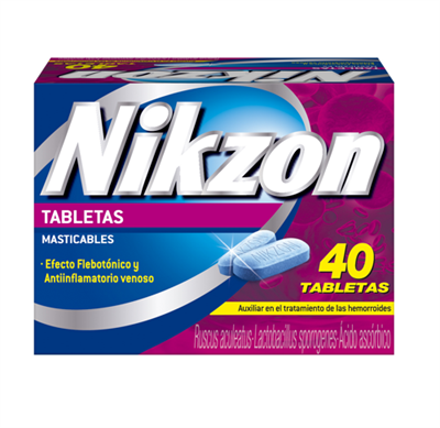 Farmacias Batres: NIKZON *40 TABLETAS-1001: MEDICAMENTOS DE MARCA