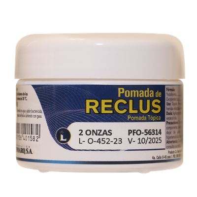 Farmacias Batres: *POMADA RECLUS * 2 ONZAS: PRODUCTOS QUIMICOS