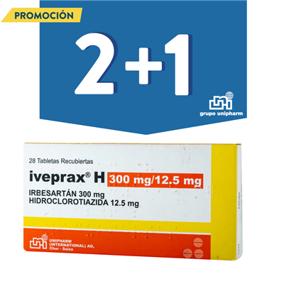 Farmacias Batres: IVEPRAX HCT 300 MG/ 12.5 MG TAB. X 28 FC - Promoción ...
