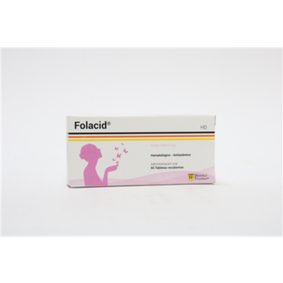 Farmacias Batres: FOLACID 5MG * 60 TABLETAS: MEDICAMENTOS DE MARCA