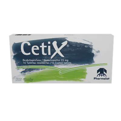 Farmacias Batres: CETIX 25MG * 10 TABLETAS: MEDICAMENTOS DE MARCA