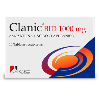 Farmacias Batres: CLANIC BID 1000MG * 14 TABLETAS: MEDICAMENTOS DE MARCA