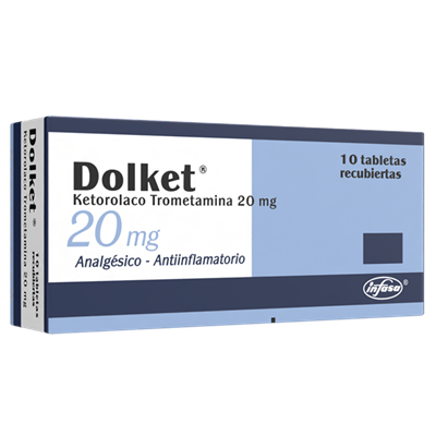 Farmacias Batres: DOLKET 20 MG * 10 TABLETAS RECUBIERTAS: MEDICAMENTOS ...