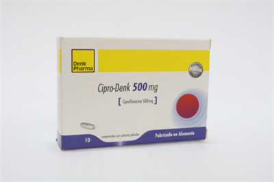 Farmacias Batres: CIPRO-DENK 500MG * 10 COMPRIMIDOS: MEDICAMENTOS DE MARCA