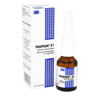 Farmacias Batres: TROPIUM 21 MCG SPRAY NASAL * 20 ML: MEDICAMENTOS DE MARCA