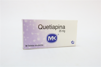 Farmacias Batres: *QUETIAPINA (MK) 25MG *30 TABS: MEDICAMENTOS GENERICOS