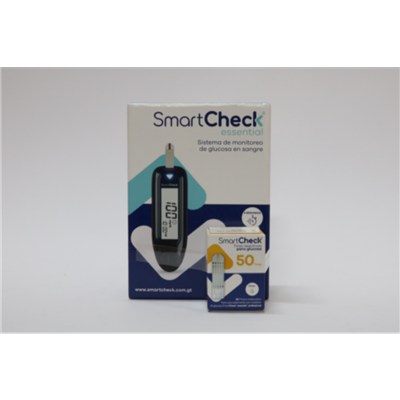 Farmacias Batres: GLUCOMETRO SMARTCHECK + 50 TIRAS REACTIVAS (CM): MATERIAL MEDICO QUIRURGICO