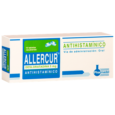 Farmacias Batres: ALLERCUR CORT * 10 TAB RECUBIERTA: MEDICAMENTOS DE MARCA