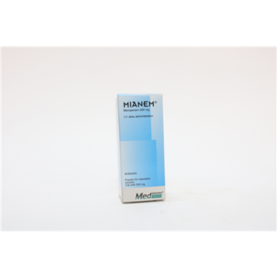 Farmacias Batres: MIANEM 500MG PPI VIAL C1 -0316: MEDICAMENTOS DE MARCA