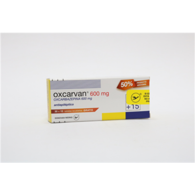 Farmacias Batres: OXCARVAN 600 MG * 30 TABLETAS REC. + 15 GRATIS ...