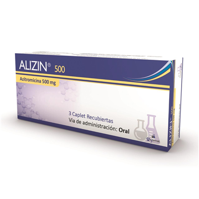 Farmacias Batres: ALIZIN 500 MG * 3 CAPLETS -1051: MEDICAMENTOS DE MARCA