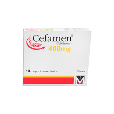 Farmacias Batres: CEFAMEN 400 MG * 10 COMPRIMIDOS RECUBIERTOS-10261 ...