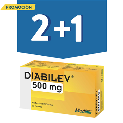 Farmacias Batres: DIABILEV XR 500MG TLP B10 C*30 TABLETAS-Promoción 2+1 ...