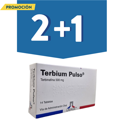Farmacias Batres: TERBIUM PULSO 500 MG CAJA * 14 TABLETAS-Promoción 2+1 ...