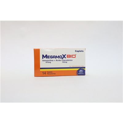 Farmacias Batres: MEGAMOX BID * 14 CAPLET RECUBIERTAS-02V-009 ...
