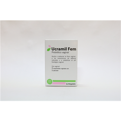 Farmacias Batres: UCRAMIL FEM * 7 COMPRIMIDOS + APLICADOR -014-910: MEDICAMENTOS DE MARCA