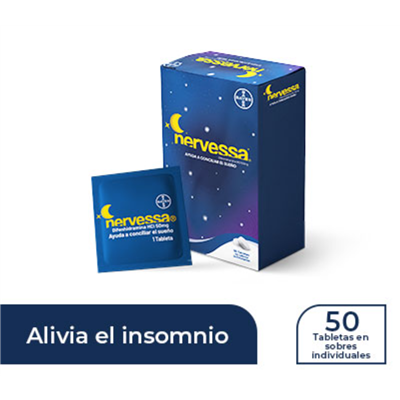 Farmacias Batres: NERVESSA * 50 TABLETAS-5881: MEDICAMENTOS DE MARCA