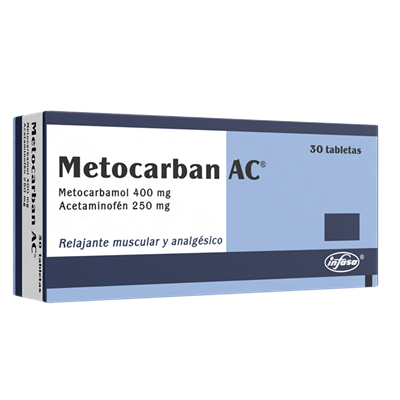 Farmacias Batres: METOCARBAN AC * 30 TABLETAS: MEDICAMENTOS DE MARCA