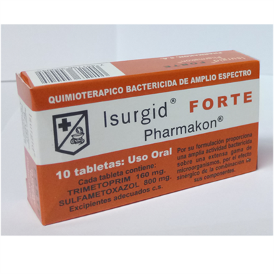 Farmacias Batres: ISURGID FORTE 160/800 MG * 10 TABLETAS: MEDICAMENTOS ...