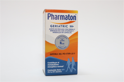 Farmacias Batres: PHARMATON GERIATRIC 50+ * 30 CAPSULAS: MEDICAMENTOS ...