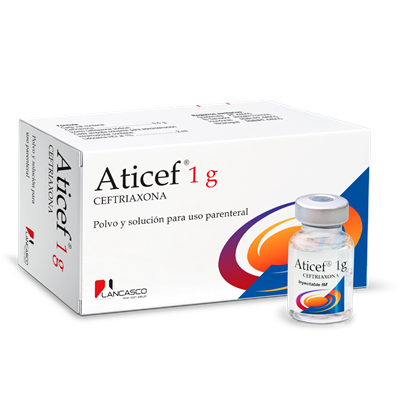 Farmacias Batres: ATICEF 1G * 1 AMPOLLA+1 VIAL -00010: MEDICAMENTOS DE ...