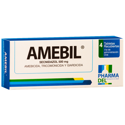Farmacias Batres: AMEBIL 500 MG * 4 TABLETAS: MEDICAMENTOS DE MARCA