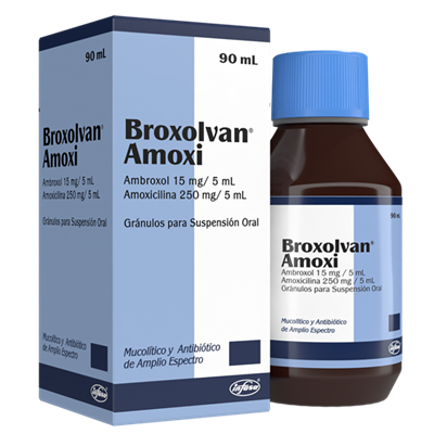 Farmacias Batres: BROXOLVAN AMOXI SUSPENSION* 90 ML: MEDICAMENTOS DE MARCA