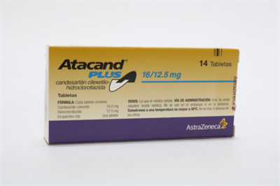 Farmacias Batres: ATACAND PLUS 16 MG/12.5 MG * 14 COMPRIMIDOS -8013 ...