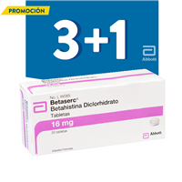 Farmacias Batres: BETASERC 16 MG - Promoción 3+1: MEDICAMENTOS DE MARCA