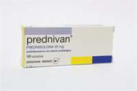 Farmacias Batres: PREDNIVAN 20 MG * 10 TABLETAS: MEDICAMENTOS DE MARCA