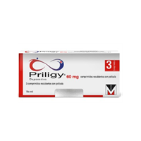 Farmacias Batres: PRILIGY 60 MG * 3 TABLETAS: MEDICAMENTOS DE MARCA