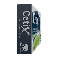 Farmacias Batres: CETIX 25MG * 10 TABLETAS: MEDICAMENTOS DE MARCA